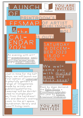 Saturday 16 December – Launch of PrintRoom’s Leesmap & Calendar 2024 ...